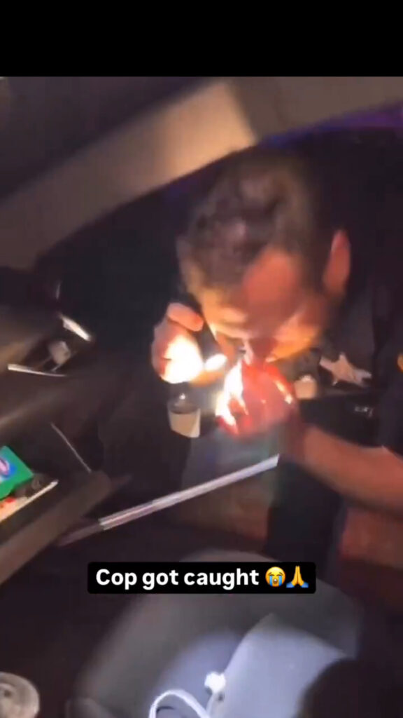 Shocking Moment: Officer Caught Snorting Powder During Routine Traffic ...