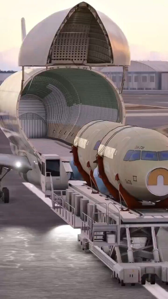 Watch the Airbus Beluga Open Its Hatch and Carry Another Plane — It’s ...