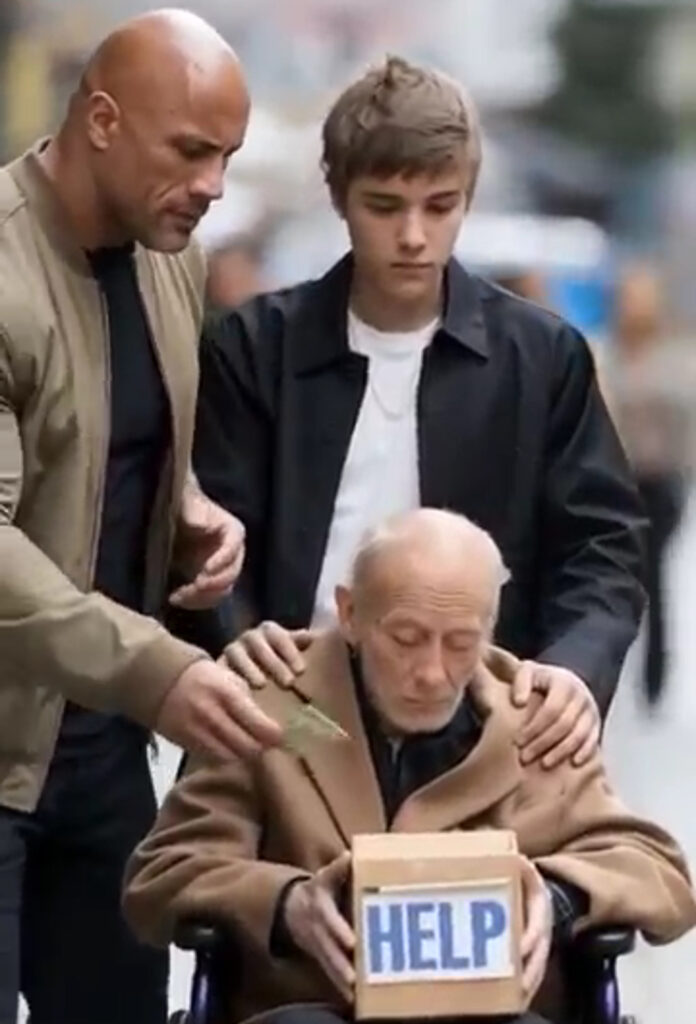 The Rock and Justin Bieber Surprise a Homeless Man — What They Did Will ...